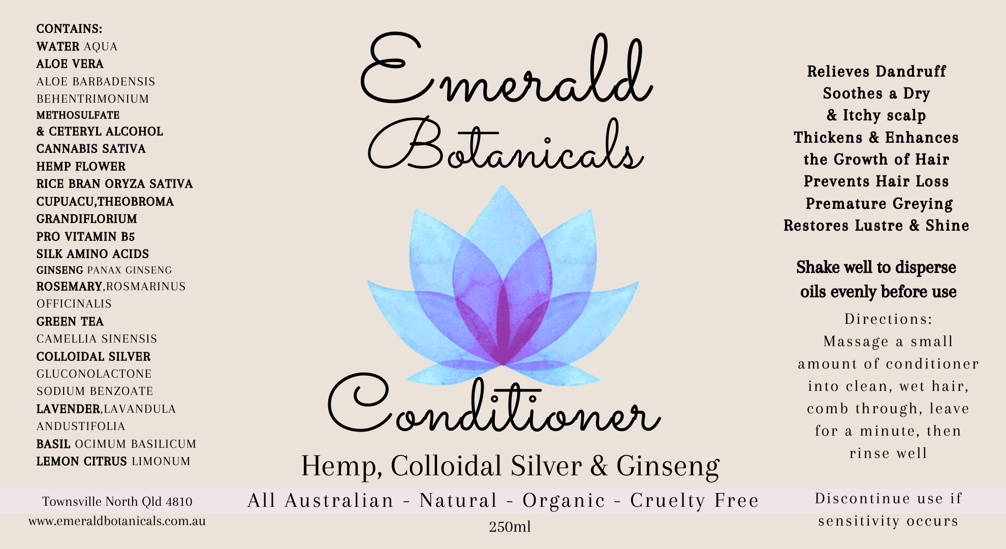 Hemp Shampoo & Conditioner Bundle Pack | Hemp Flower