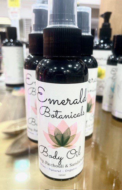 Hemp, Patchouli & Sandalwood Body Oil | Hemp Flower