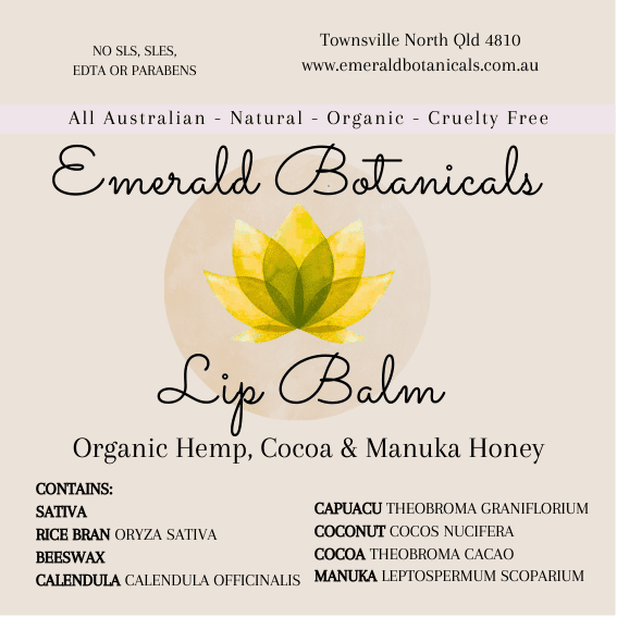 Hemp, Cocoa & Manuka Honey Lip Balm | Hemp Flower