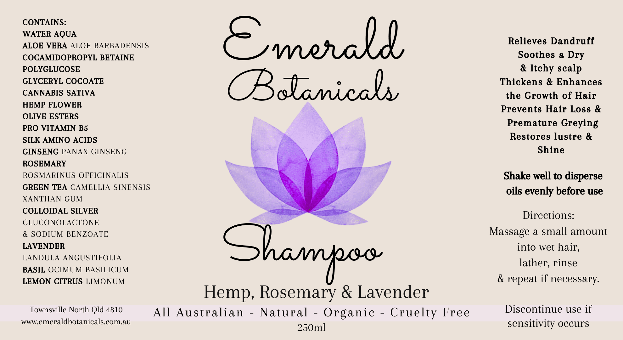 Hemp Shampoo & Conditioner Bundle Pack | Hemp Flower